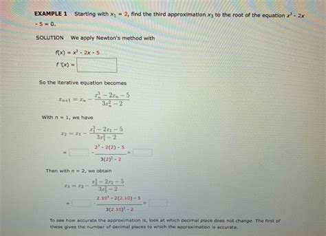 solved starting with x 2 find the third approximation x3