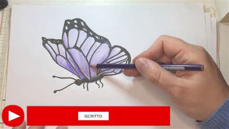 Come Disegnare Una Farfalla Che Vola Tutorial YouTube