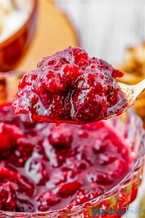 Homemade Cranberry Sauce Recipe Glorious Treats