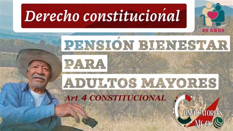 Sabías que la Pensión para el Bienestar de los Adultos Mayores es un