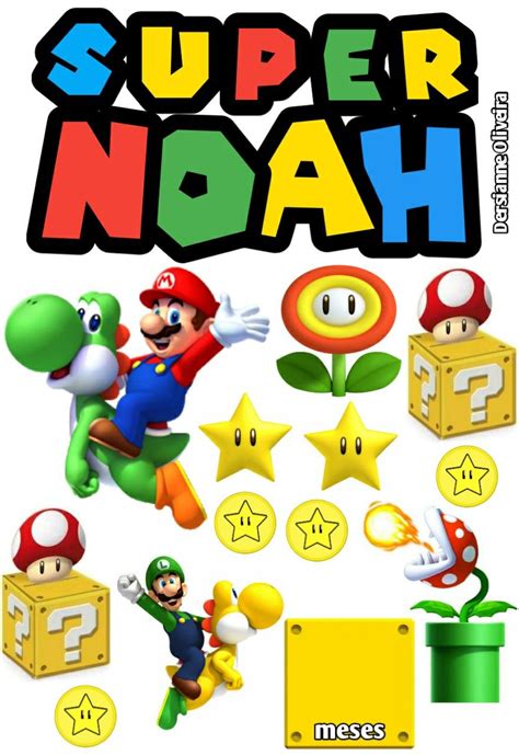 Topo De Bolo Super Mario Artofit
