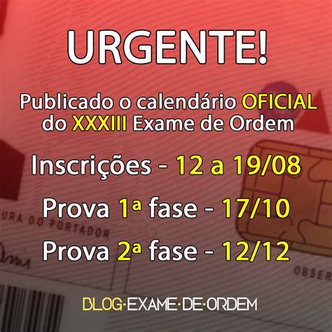 Blog Blog Exame De Ordem