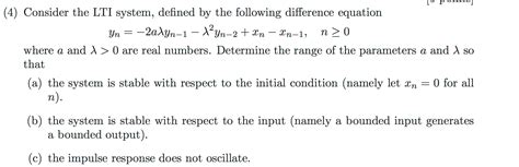 solved consider the lti system defined by the following