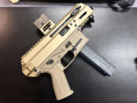 B T APC9K Anodized Coyote Tan Pistol With Telescopic Brace Adapter Axarms