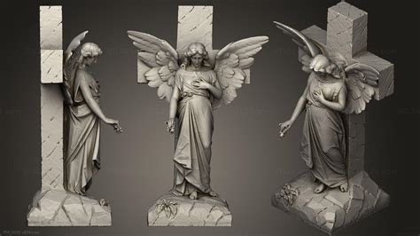 Memorial Angel Girl D Print Pm D Stl Model For Cnc