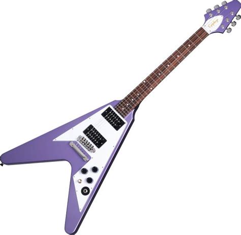 Epiphone Kirk Hammett 1979 Flying V Purple Metallic Guitarra