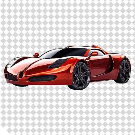 Premium PSD Sports Car Isolated On Transparent Background PSD File Format