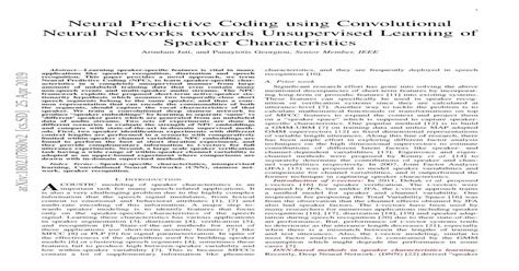 neural predictive coding using convolutional neural neural predictive coding using
