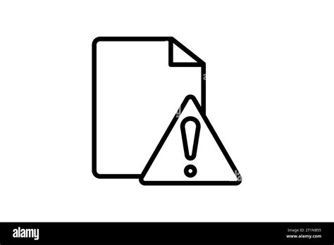 document error icon document with exclamation mark icon related to warning notification