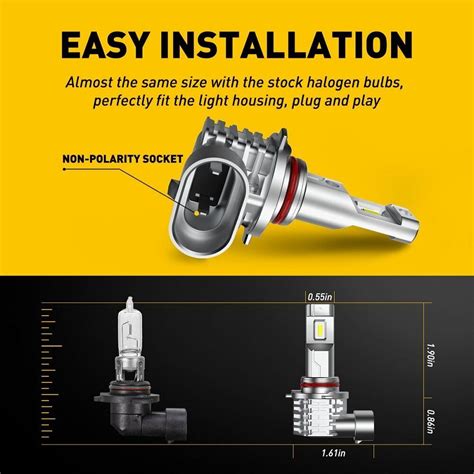 Buy Auxito Led Headlight Bulb Conversion Kit High Beam White Super