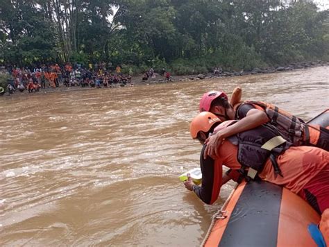 Dua Bocah Tenggelam Tim Gabungan Sisir Aliran Sungai Cimandiri