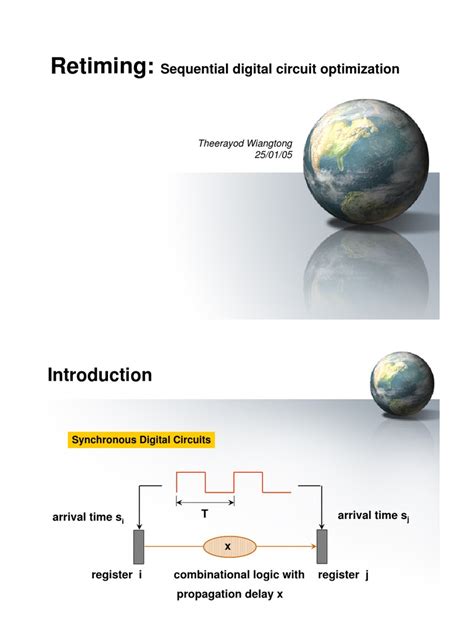 retiming sequential digital circuit optimization pdf discrete mathematics theoretical