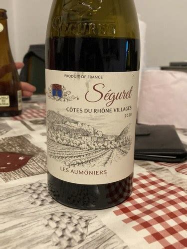 Les Aumôniers Côtes du Rhône Villages Seguret Vivino US