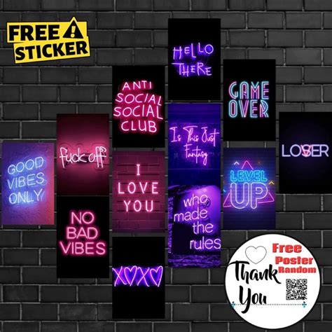 Jual 16PCS Poster Dinding Kamar Cowok DIstro Aesthetic Ukuran A6