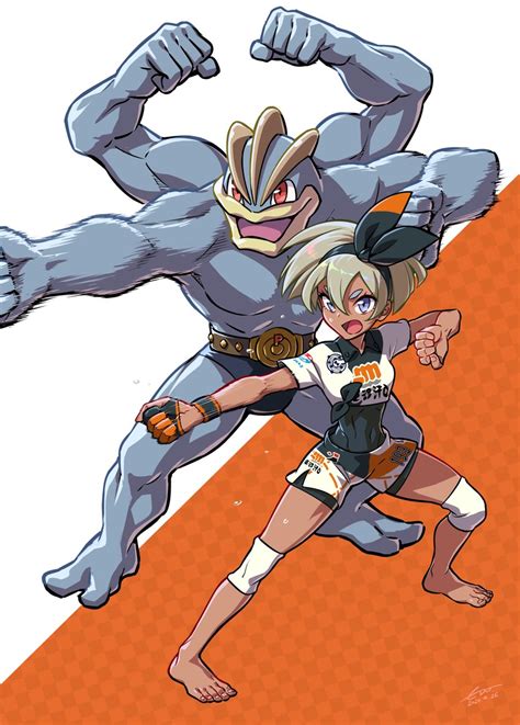 Bea And Machamp Pokemon And 2 More Drawn By Wedo Danbooru