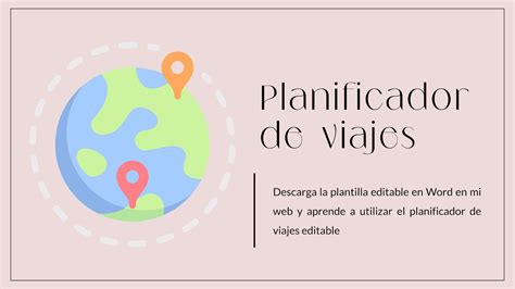 Cómo diseñar un planificador de viajes en word YouTube