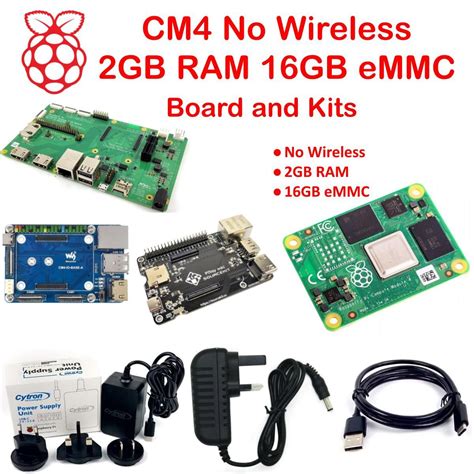 Raspberry Pi Cm No Wireless Gb Ram Gb Emmc And Kits