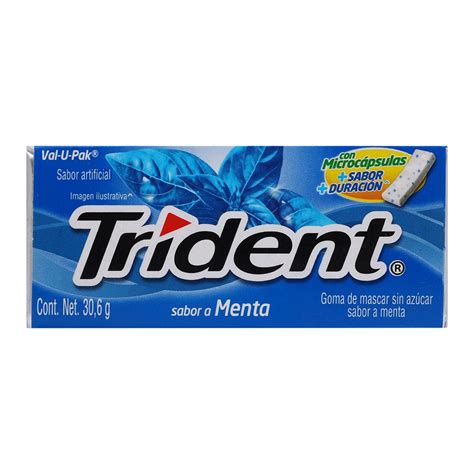 Goma De Mascar Trident Sabor Menta 18 U