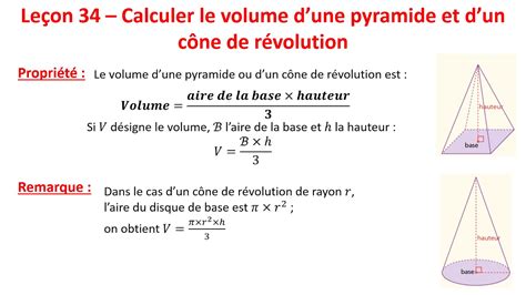 Mise à jour 113 imagen formule calculer le volume d une pyramide fr