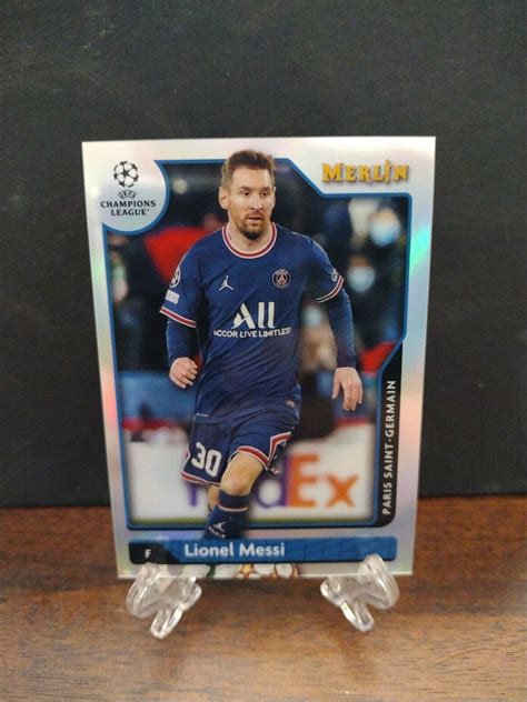 Mavin 2021 22 Topps Merlin Chrome UEFA League REFRACTOR LIONEL MESSI