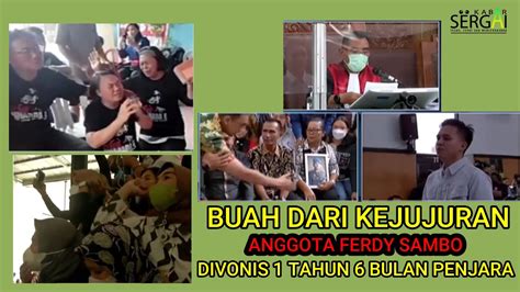 Kejujuran Richard Eliezer Tak Sia Sia Dirinya Divonis Tahun