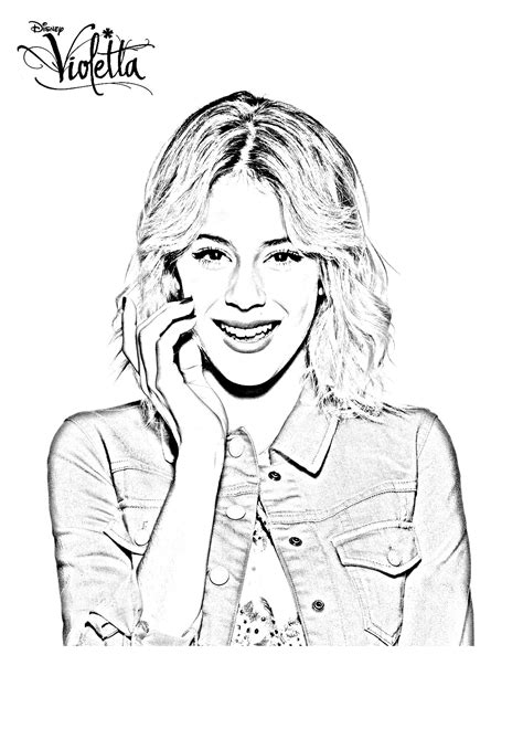 Top Coloriage De Violetta A Imprimer Dessin Voyager En Solo The Best