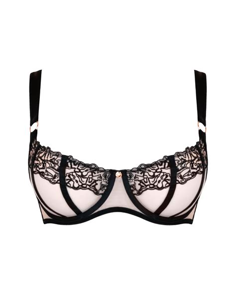 Tantric Balcony Bra Blushblack Tkd Lingerie
