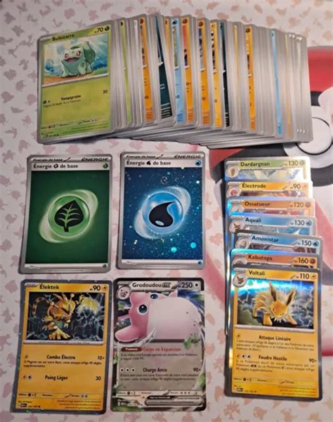 LOT DE 110 Cartes Pokemon 151 EV3 5 FR Co Unco Holo EX Ultra Neuves