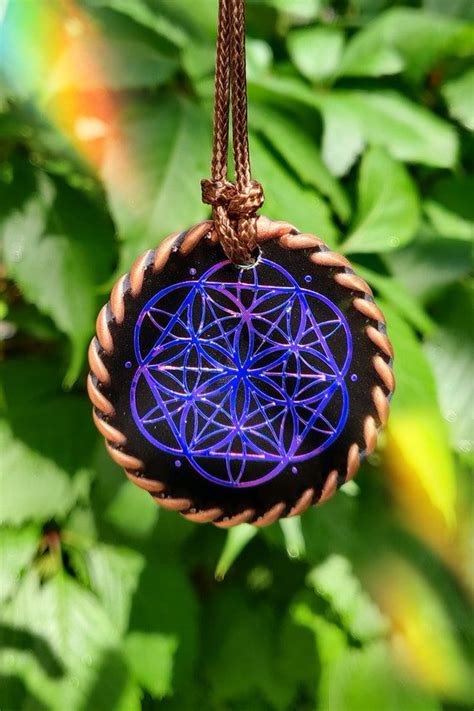 Tensor Ring Necklace With Orgonite Orgone 144 Mhz Sacred Etsy