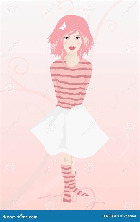 Innocent Girl Stock Illustration Illustration Of Drawing 4394709