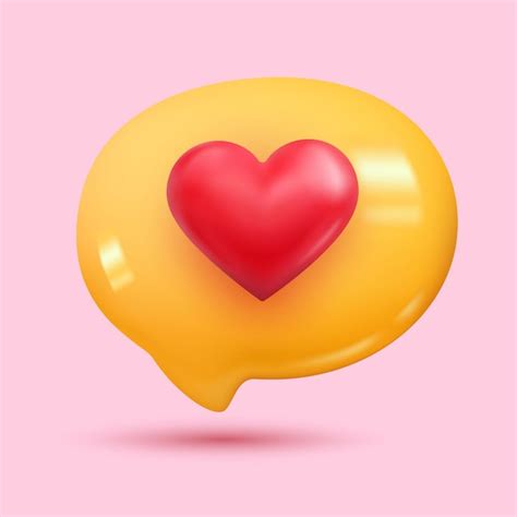 Chat De Amor Con Renderizado De Estilo De Dibujos Animados En 3d En