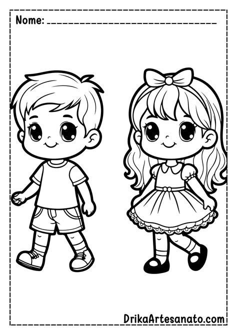 50 Desenhos de Meninos para Colorir Grátis em PDF