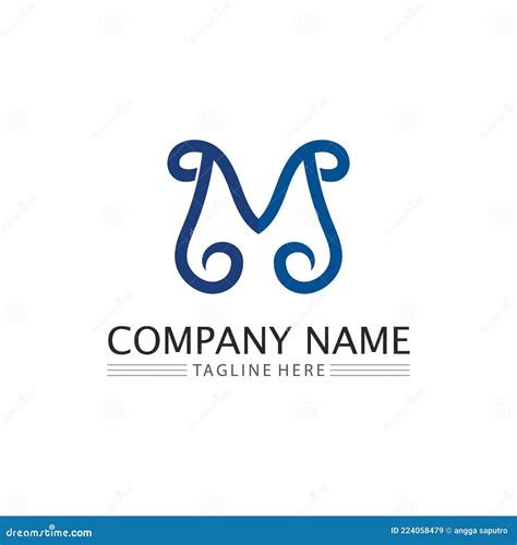 Plantilla De Logotipo De Letra M Ilustración del Vector Ilustración