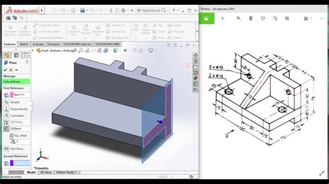 Mechanical Part D Model Solidworks D Models Practice Exercise