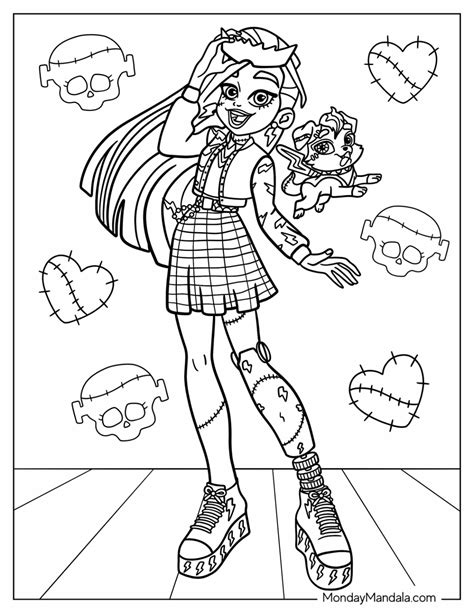 28 Monster High Coloring Pages Free PDF Printables 59 OFF