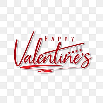 Feliz Dia De San Valentin Letras A Mano PNG dibujos Día De San