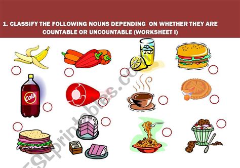 Countable Uncountable FOOD CONTAINERS ESL Worksheet By 41 OFF