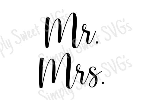Mr And Mrs SVG Wedding SVG Husband And Wife Svg Wedding Etsy Australia