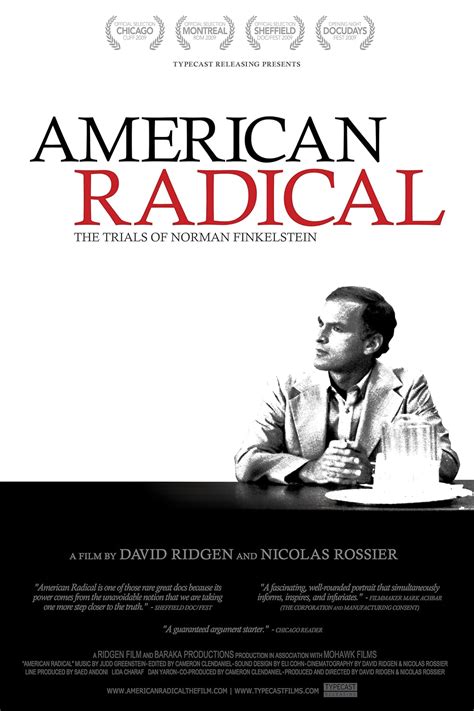 American Radical The Trials Of Norman Finkelstein 2009