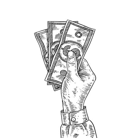 Ilustração de desenho de mão dinheiro Vetor Grátis
