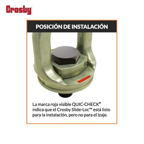 Cáncamo Giratorio Crosby SL 150 Slide Loc CS Beaver