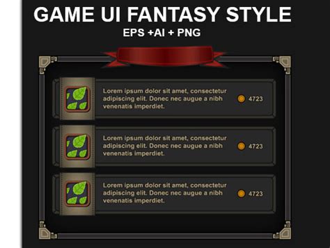 Fantasy Ui Pack D Icons Unity Asset Store