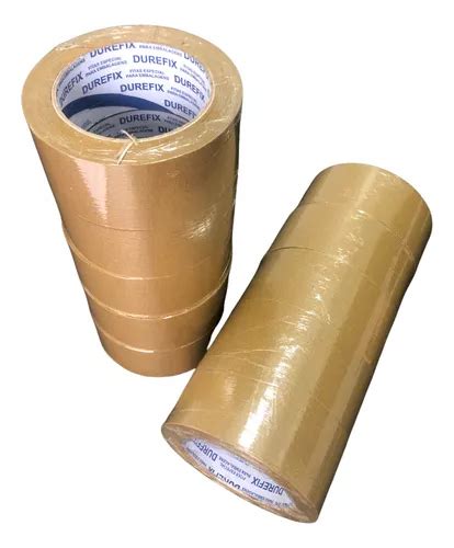 Fita Kraft Papel Adesiva Marrom Empacotamento 48x50 5 Rolos Frete grátis