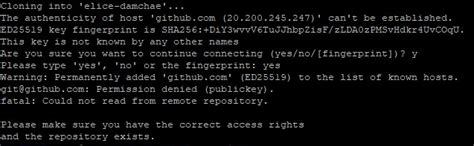 Error Linux Git Clone Git Github Permission Denied