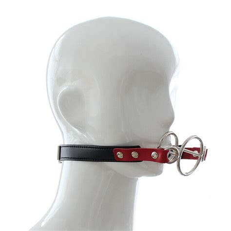 Bdsm Bondage Deep Throat Double Round Ring Open Mouth Gag Slave Oral
