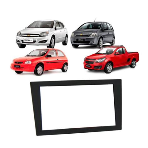 Moldura Din Painel Gm Vectra Gt Meriva Corsa Montana Fiamon