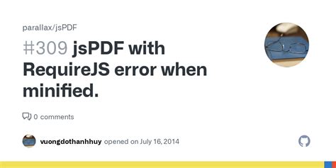 jspdf with requirejs error when minified · issue 309 · parallax jspdf · github