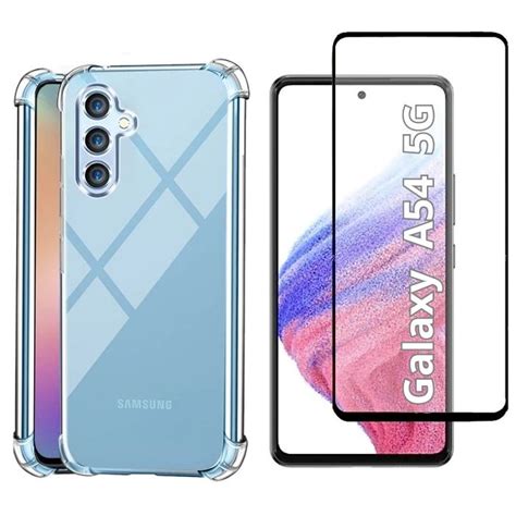 Kit 2em1 Para Samsung Galaxy A54 5G Capa Capinha TPU Anti Impacto