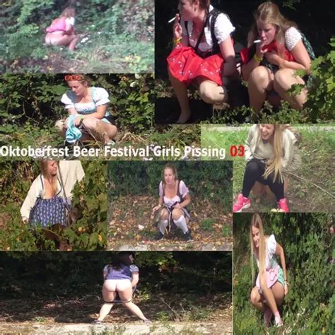 Oktoberfest Beer Festival Girls Pissing 03 VoyeurPapa