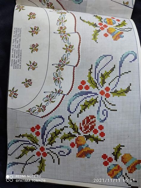Pin de mpiampia en Κέντημα Manteles punto de cruz Bordados en punto